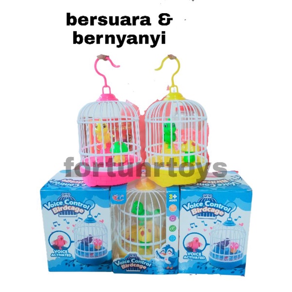Jual Mainan anak burung dalam sangkar bersuara mainan anak burung ...
