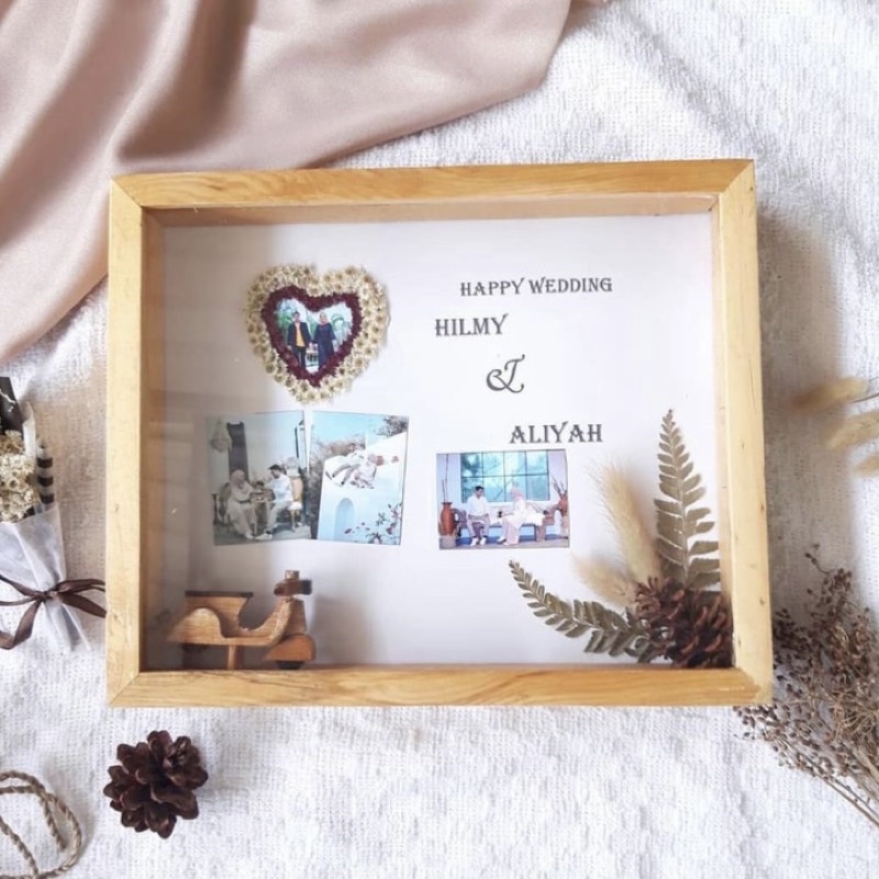 Jual frame 3d flowers in frame pigura wisuda pigura | Shopee Indonesia