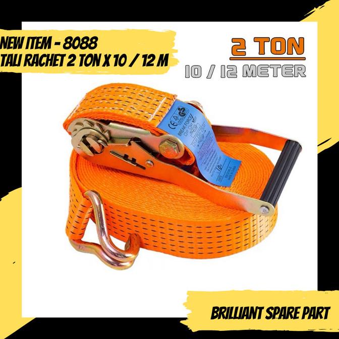 Jual Ratchet Tie Down / Cargo Lashing Belt / Pengikat Barang 2 Ton x 10 ...