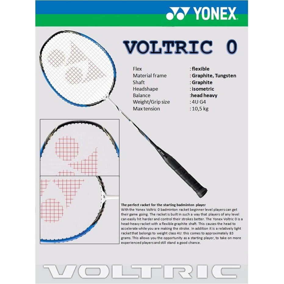Jual YONEX Voltric 0 Raket Badminton Original | Shopee Indonesia
