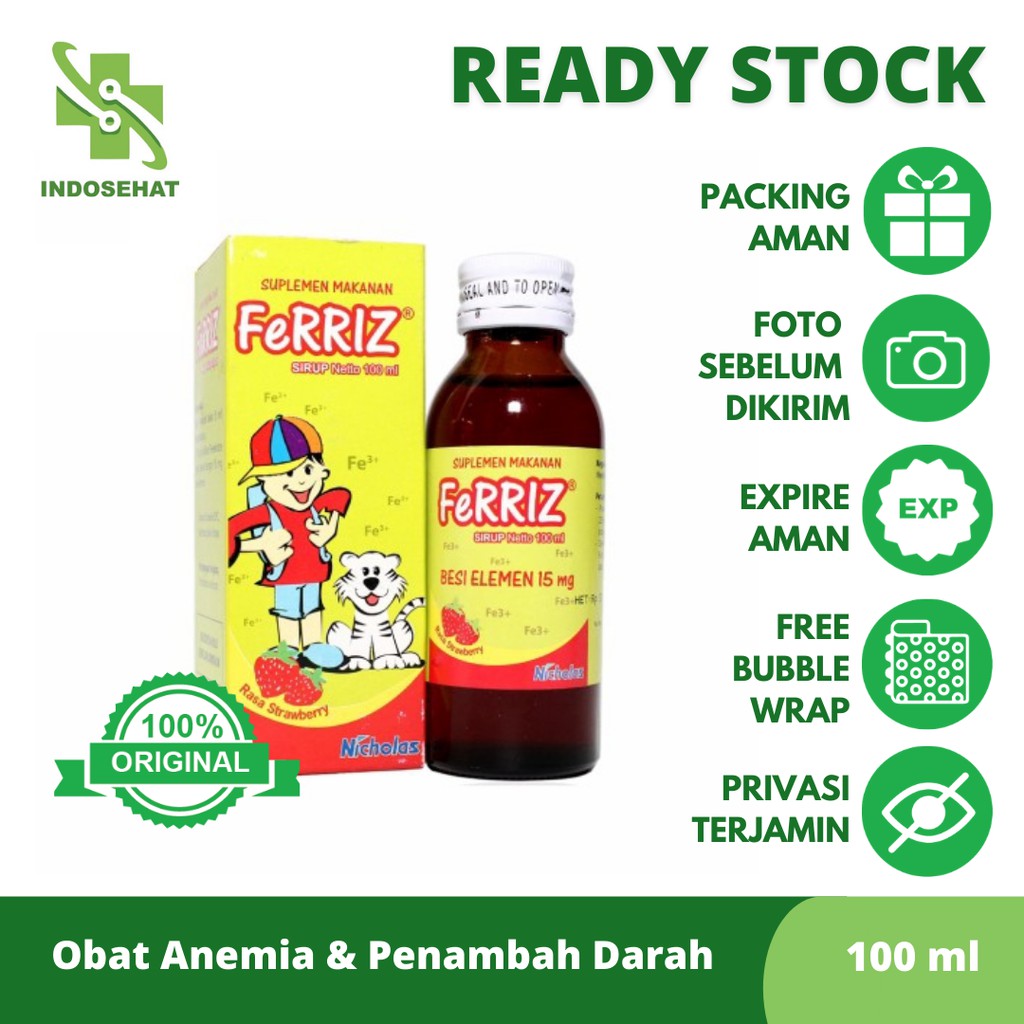 Jual Ferriz Sirup 100ml | Rasa Strawberry | Shopee Indonesia