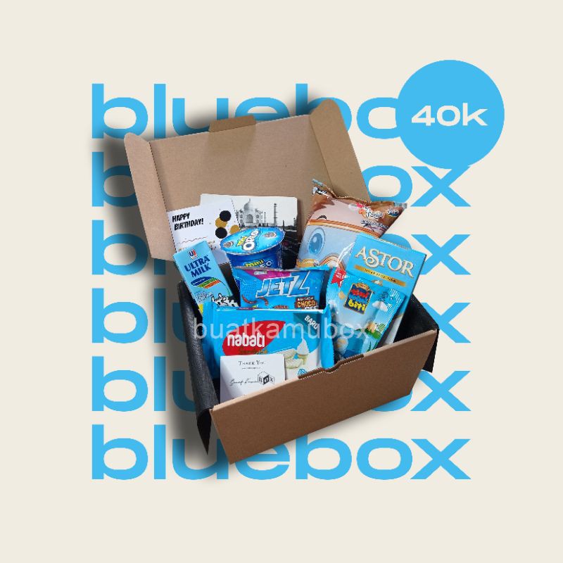 Jual BLUEBOX SNACK BOX MURAH KADO ULANG TAHUN HAMPERS WISUDA 40K ...
