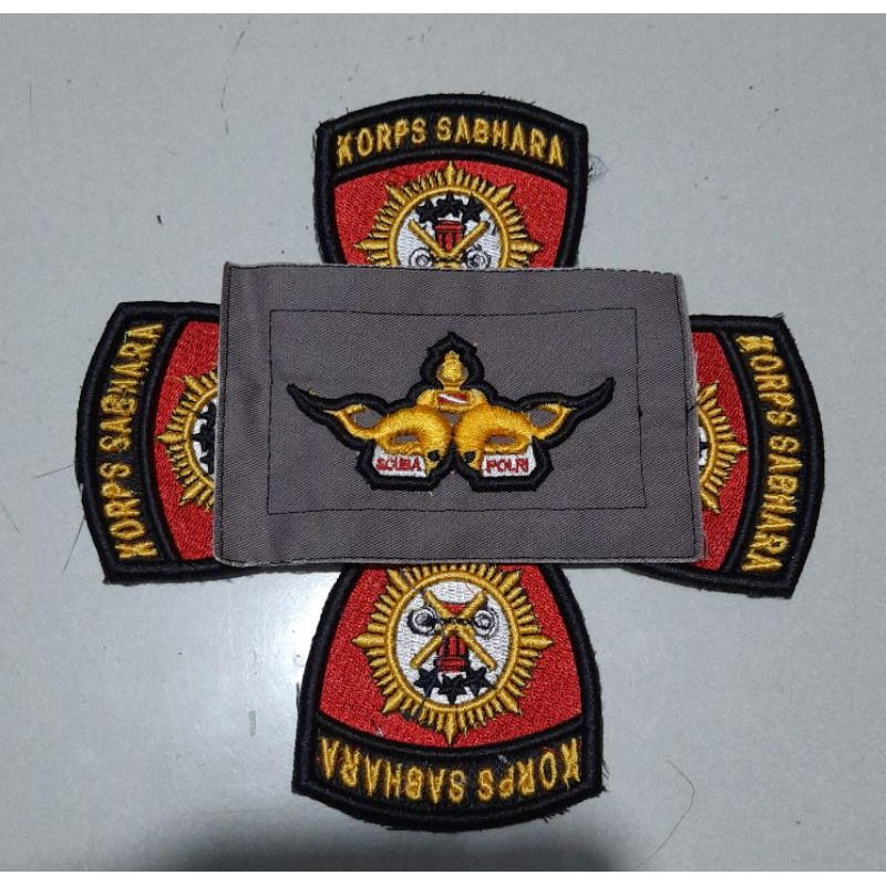 Jual Atibut PDH Polri Scuba Logo timbul scuba | Shopee Indonesia