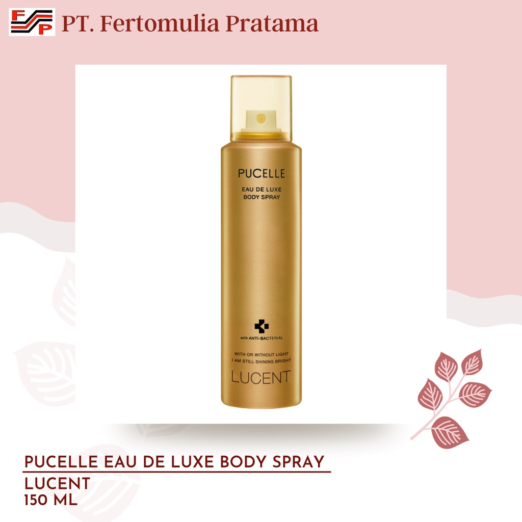 Jual PUCELLE Eau De Luxe Body Spray Lucent - 150ml | Shopee Indonesia
