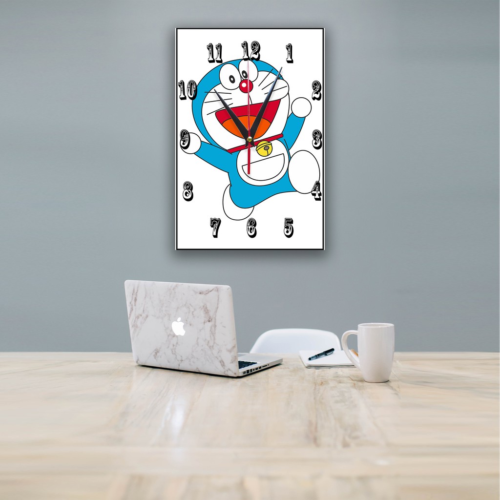Jual Jam dinding kayu unik karakter kartun naruto tayo doraemon ...