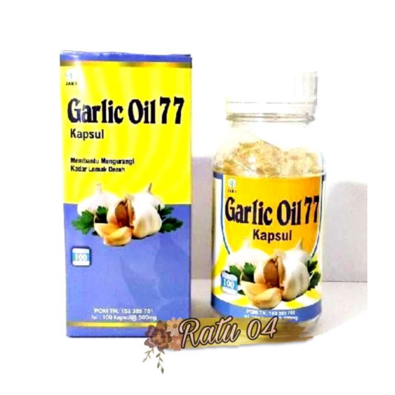 Jual Garlic Oil 77 isi 100 Kapsul Ekstrak Bawang Putih - Darah Tinggi ...