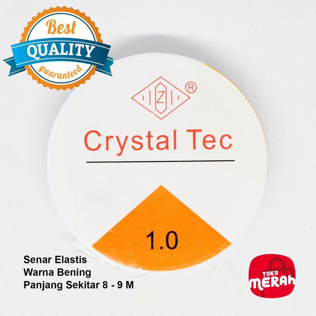 Jual Tali Korea Senar Elastis Bening Crystal Tec Korea - 1.0 MM | Shopee Indonesia