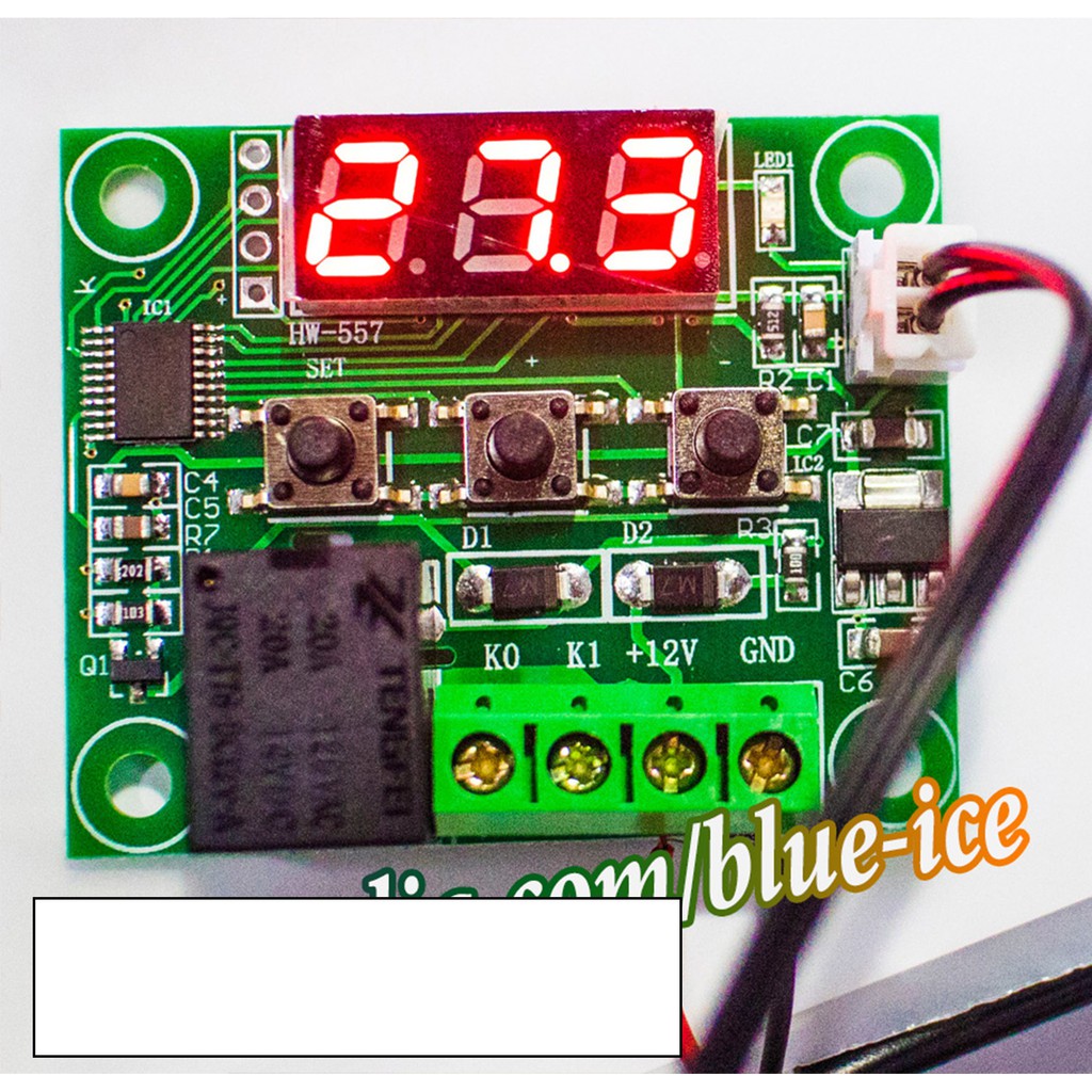 Jual mini termostat thermostat pengatur suhu otomatis w1209 | Shopee ...