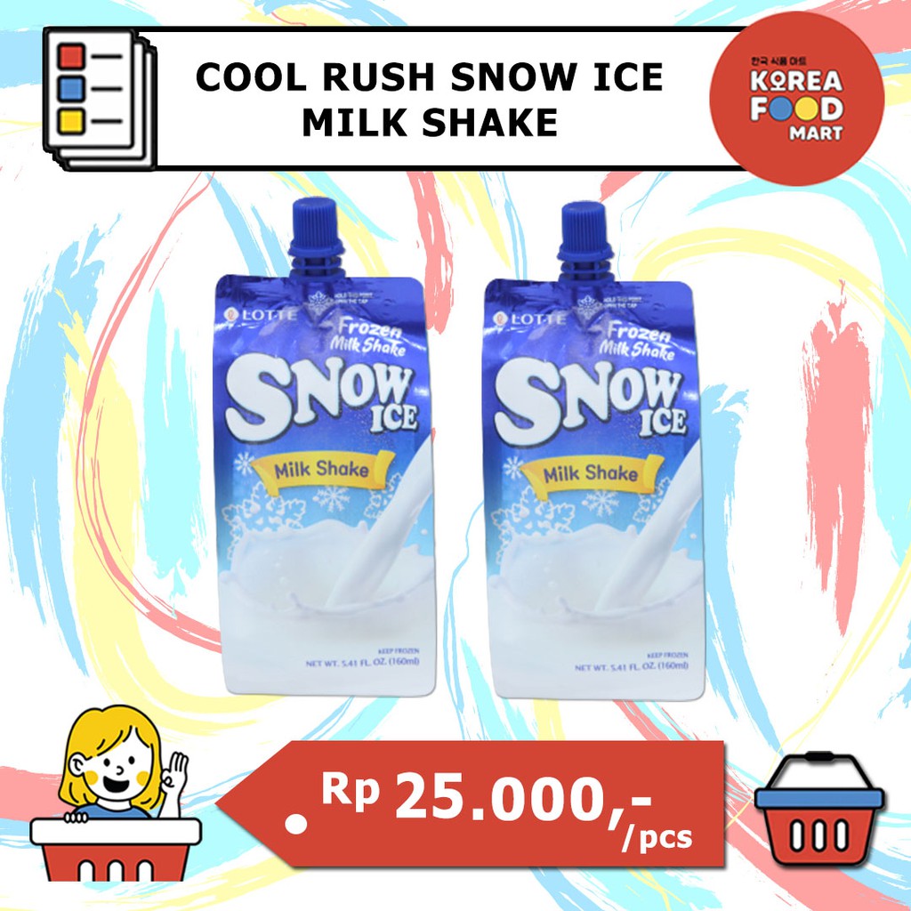 Jual COOL RUSH SNOW ICE MILK / ES KOREA RASA SUSU / ICE CREAM KOREA ...