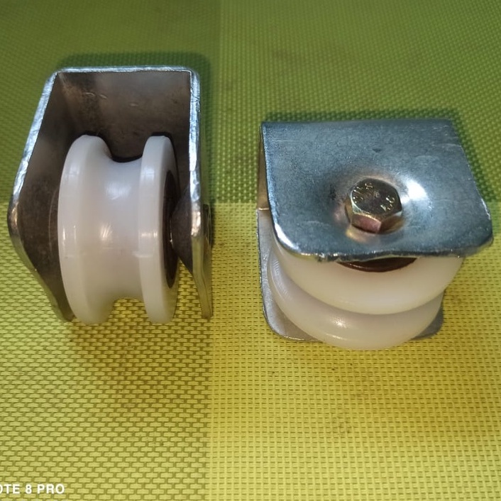 Jual Roda Pagar Besi, NILON 6 CM/REL bulet (U) / plat TEBAL tidak ...