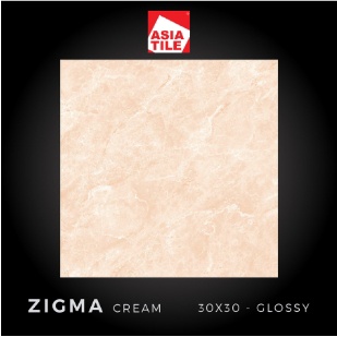 Jual ZIGMA CREAM GLOSSY UK.30X30 DINDING LANTAI KERAMIK ASIA TILE ...
