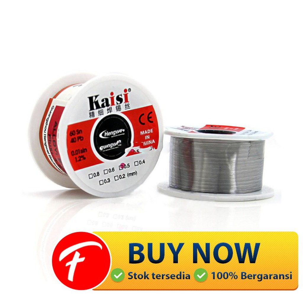 Jual Kaisi Kawat Timah Solder 5G Sn60/Pb40 0.4mm | Shopee Indonesia
