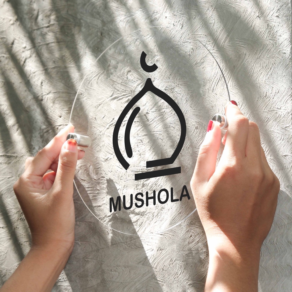 Jual Papan Tanda Akrilik Lingkaran Transparan Signage Acrylic Pen Iklan ...