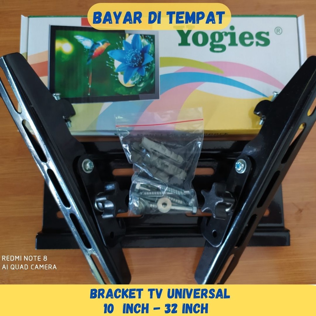 Jual BRACKET TV 32 BRAKET BREKET TV YOGIES / 17" SAMPAI 32 " TILT DOWN ...