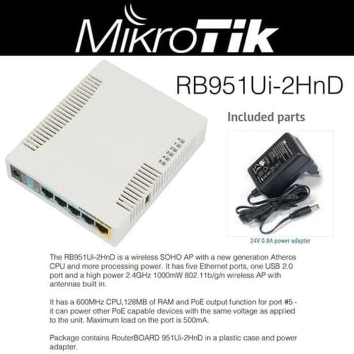 Jual MIKROTIK Router Wireless RB951Ui-2HND/ MIKROTIK 951UI - Second ...