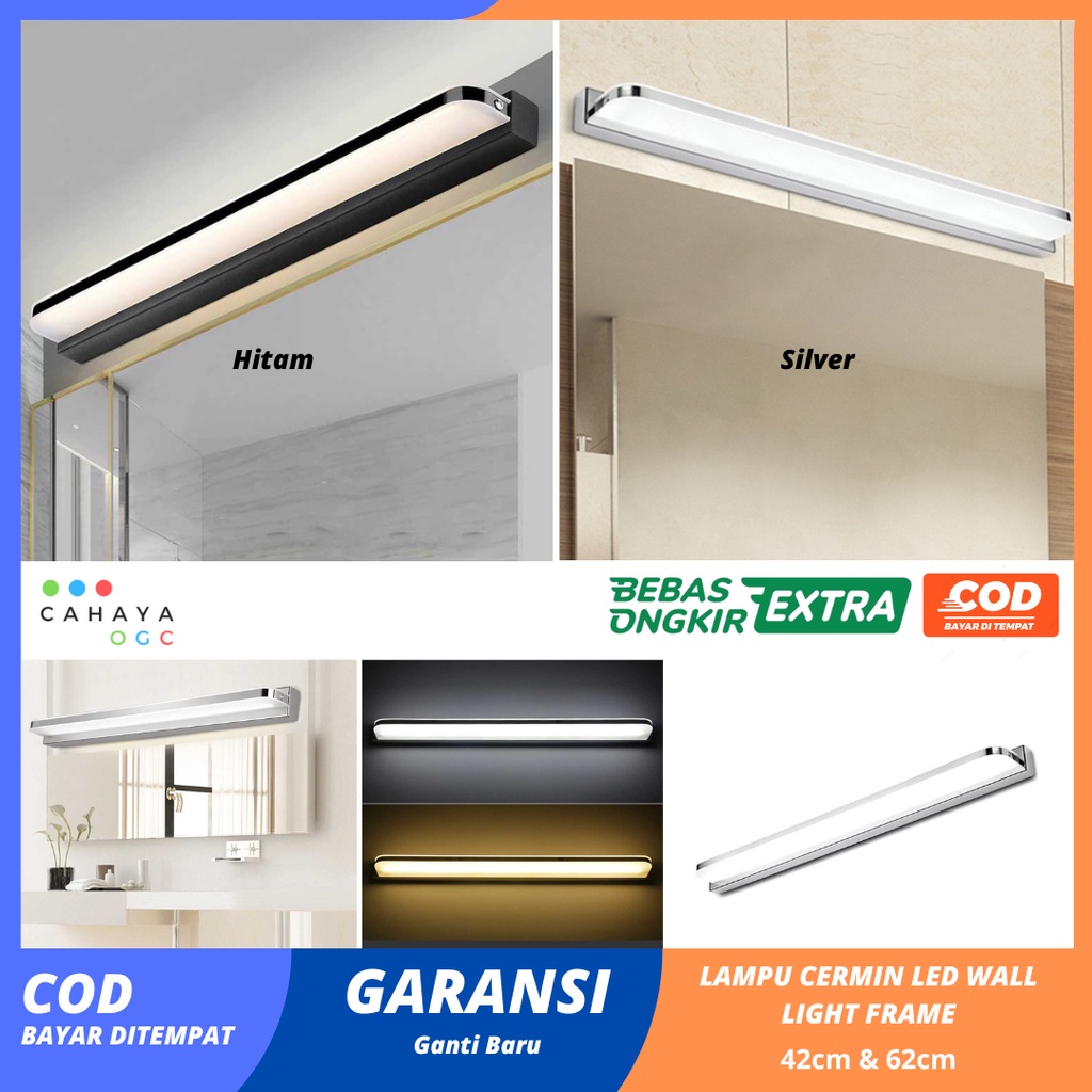 Jual [Ready Cod] Lampu Dinding / Cermin Led Wall Light Frame Jusheng ...