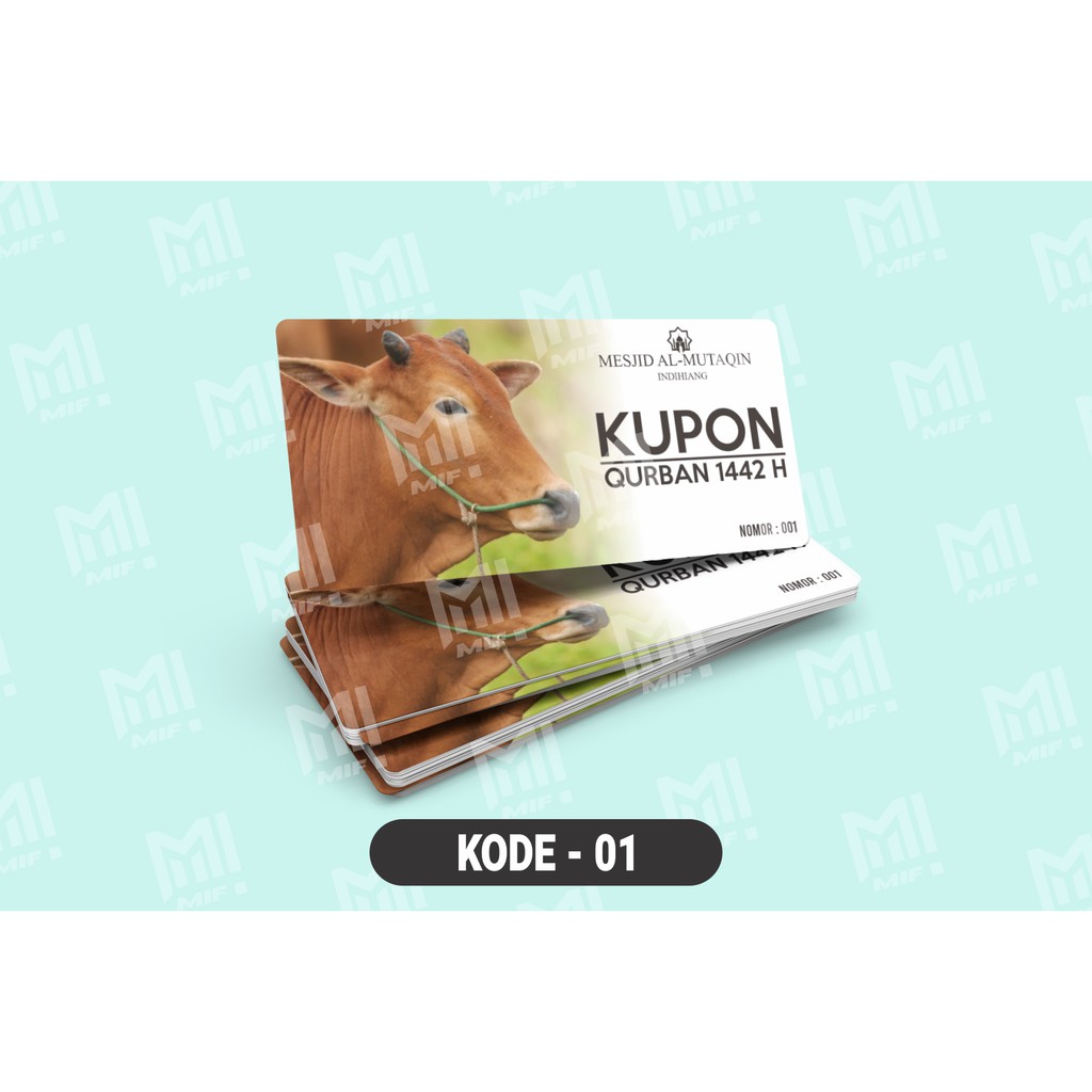 Jual KUPON QURBAN KUPON PEMBAGIAN DAGING KUPON IDUL ADHA - (uk. 5.5cm x 8.5cm) | Shopee Indonesia