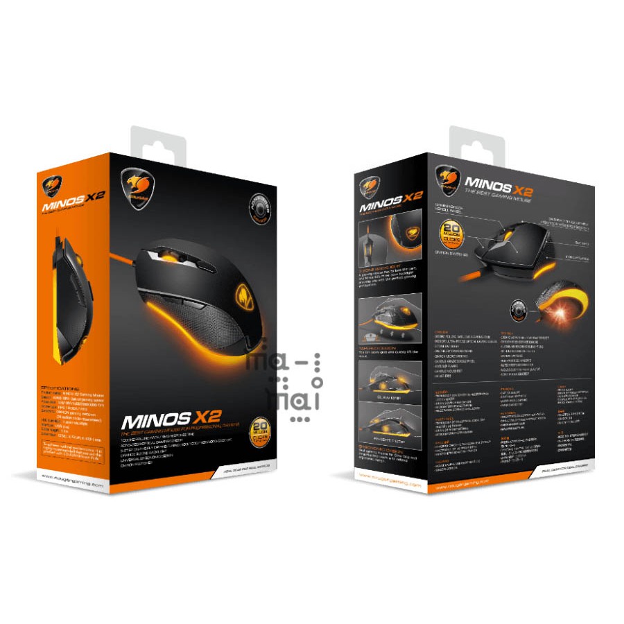 Jual COUGAR GAMING MOUSE MICE OPTICAL MINOS X2 OPTICAL GAMING MOUSE ...