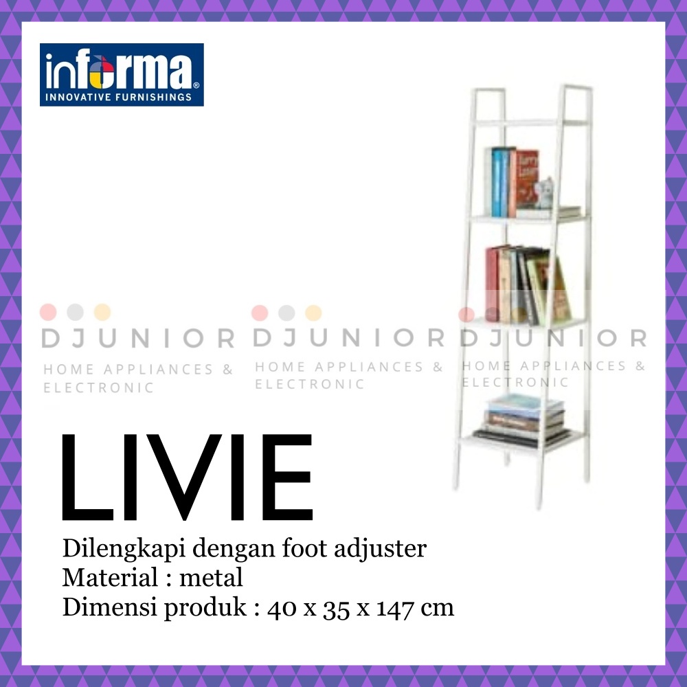 Jual INFORMA - LIVIE RAK SUSUN RAK BESI RAK 4 TINGKAT / METAL RACK ...