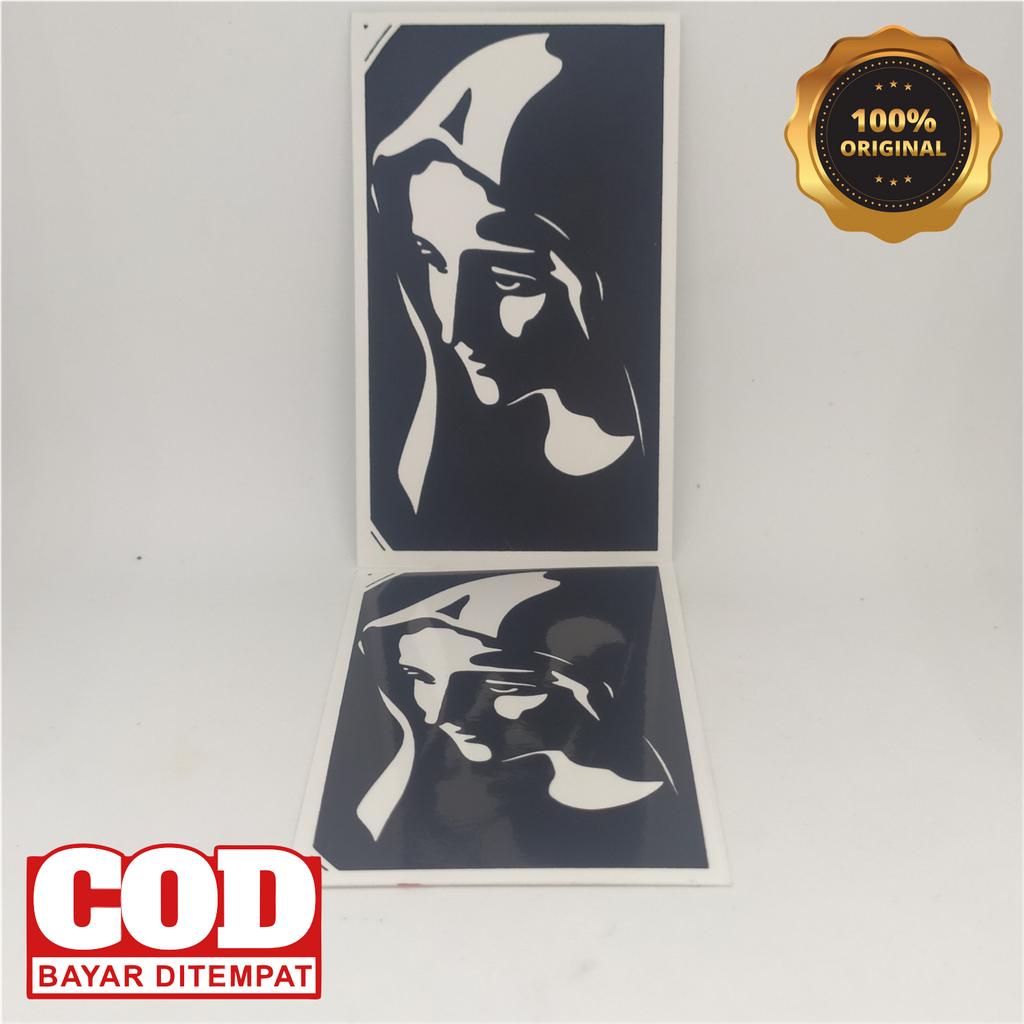 Jual Stiker Rohani Bunda Maria / Stiker Rohani Kristen / Stiker Tulisan ...