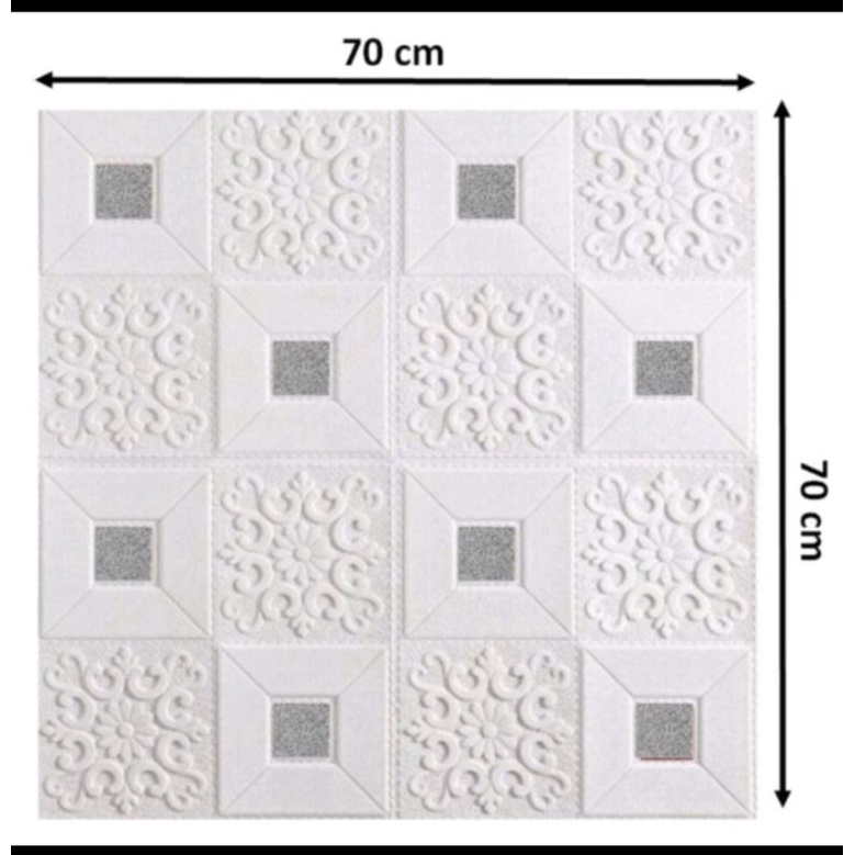 Jual Wallpaper Dinding Foam Batik 70cmx 70cm 3d foam bata wallpaper ...
