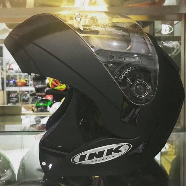 Jual HELM INK ADVENTURE MODULAR BLACK DOFF 2VISOR HELM MODULLAR INK ...