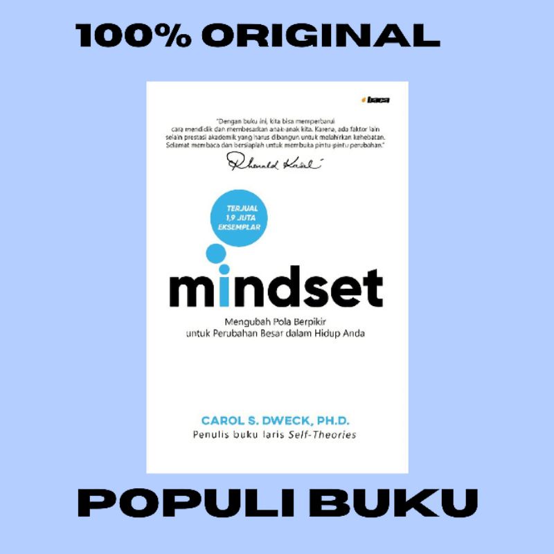 Jual Buku Pengembangan Diri Mindset Carol S Dweck Bahasa Indonesia ...