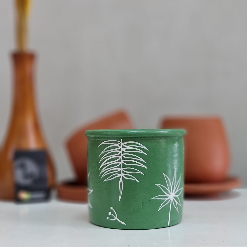 Jual Pot Lukis Diameter 10 cm l Pot Lukis Gerabah l Vas Tanah Liat l ...