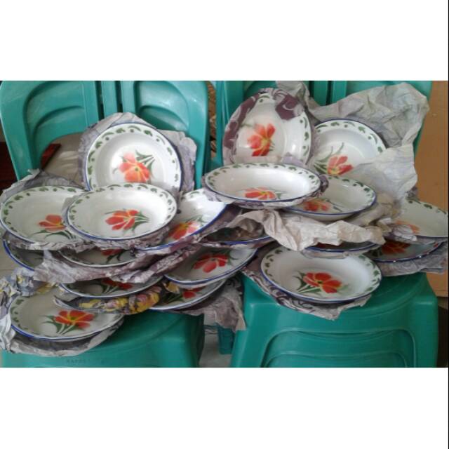 Jual Piring seng enamel jadul besar | Shopee Indonesia