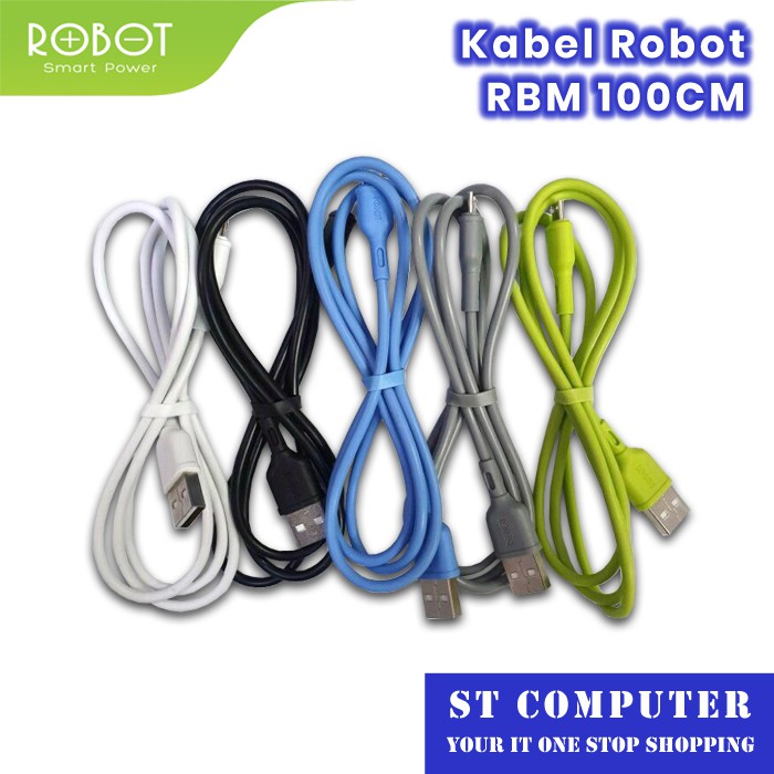 Jual Kabel Data Robot RBM 100 Micro USB 100 CM | Shopee Indonesia