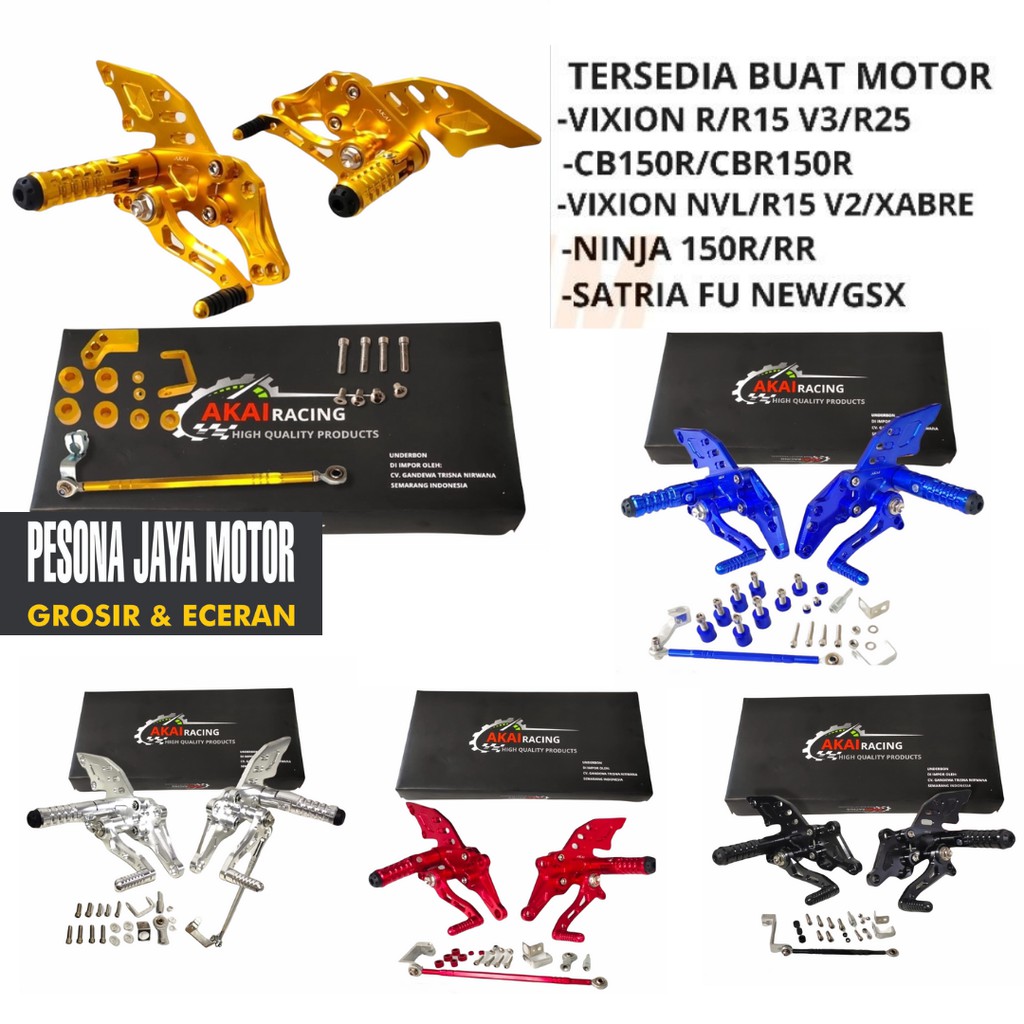 Jual Underbone Foot Step Underbone Bisa Lipat Merk Akai Racing Original ...