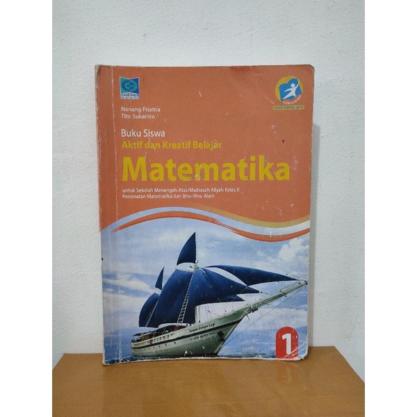 Jual Buku siswa aktif dan kreatif belajar matematika untuk SMA kelas 1 X 10 kurikulum 2013 edisi ...