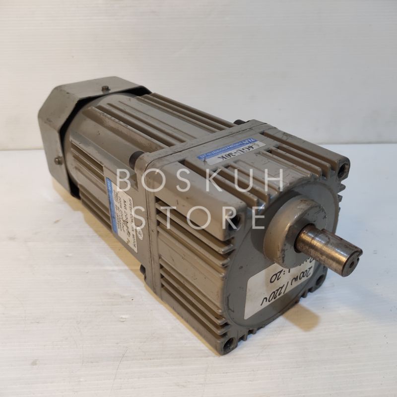 Jual DINAMO MOTOR GEARBOX 220V 200W 1:20 82rpm SPEED MOTOR MODEL 6GU ...