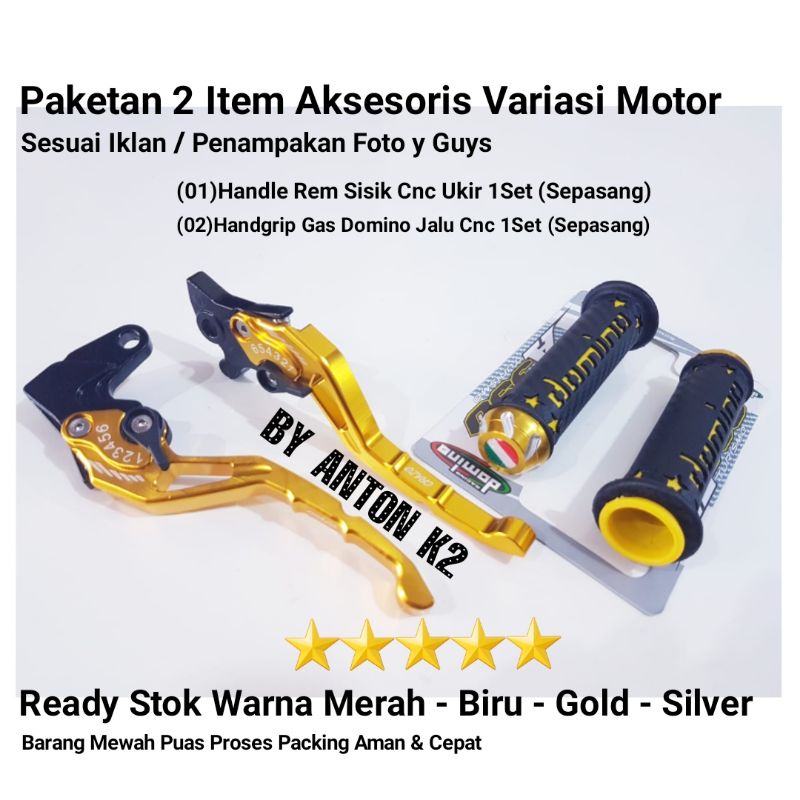 Jual HANDLE REM BRAKE PAKET HANDFAT HANDGRIP DOMINO VARIASI AKSESORIS ...