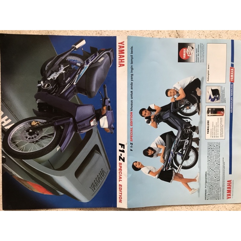 Jual brosur yamaha fizr f1zr original tahun 1996 special edition ...