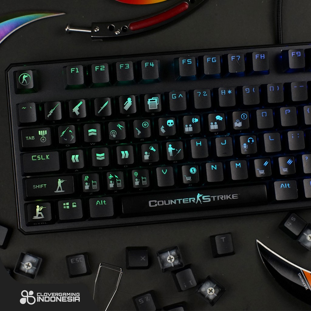 Jual Keycaps CLV CSGO Set - PBT Double Shot 30 Keycap Set Custom ...