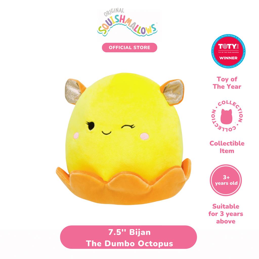 Jual Squishmallows Bijan The Yellow Dumbo Octopus 7.5 Inch - Plush Toys ...