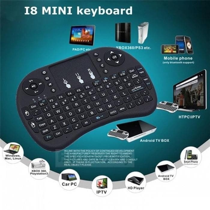 Jual Mini Keyboard Wireless i8 2.4G Handheld Keyboard - i8 Mini ...