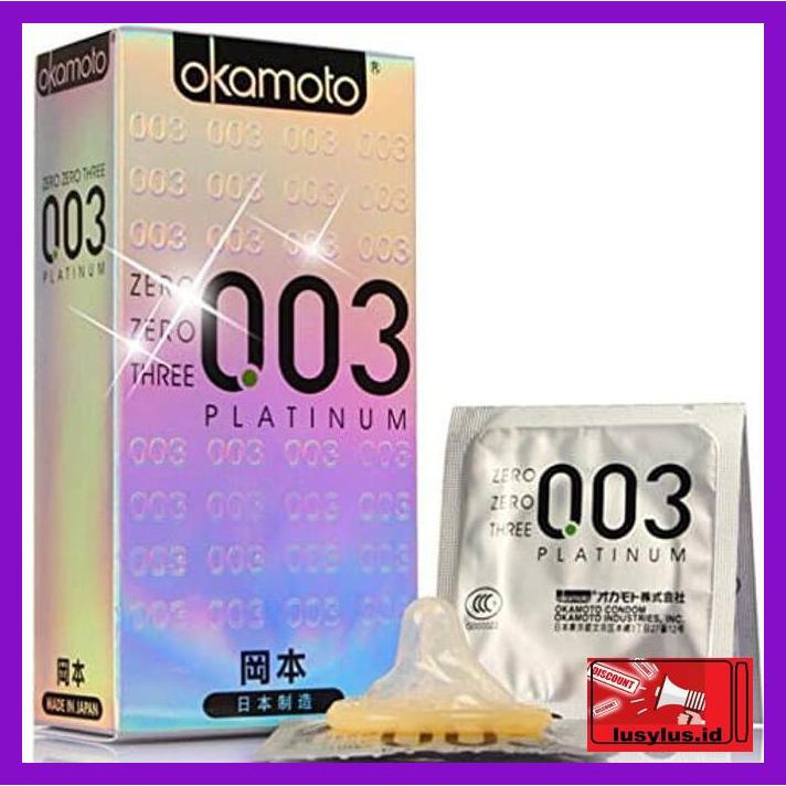 Jual 6R8Ryr7- Okamoto Zero Three 003 0.03 Box Real Fit Isi Platinum Condoms 10 Pcs 5Ys67Ss ...