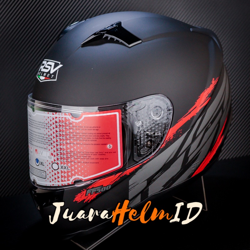 Jual RSV HELM FF500 MOTIF TYPHOGRAPHY 2.0 / BLACK DOFF / FF 500 ...