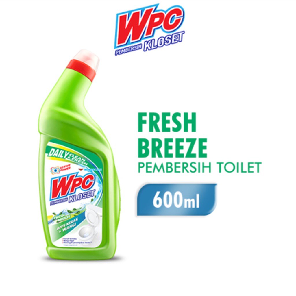 Jual WPC Pembersih Toilet Hijau Fresh Breeze Botol 600 ml | Shopee Indonesia