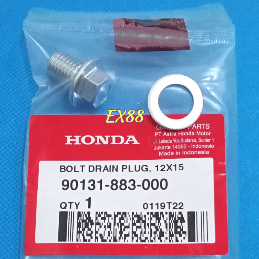 Jual BAUT & RING PEMBUANGAN TAP OLI MESIN HONDA BEAT SCOOPY GENIO PCX ...