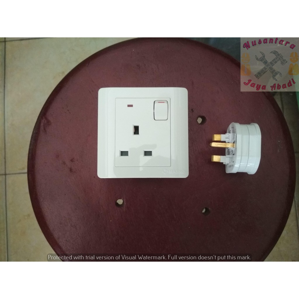 Jual Stop Kontak AC SET OB "MASKO" + Saklar ON OFF + FUSE 16A 250V ...