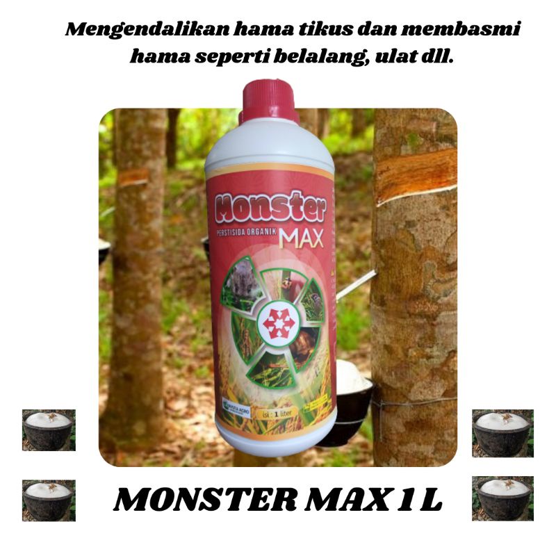 Jual MONSTER MAX PESTISIDA ALAMI UNTUK TANAMAN KARET - MEMBASMI HAMA ...