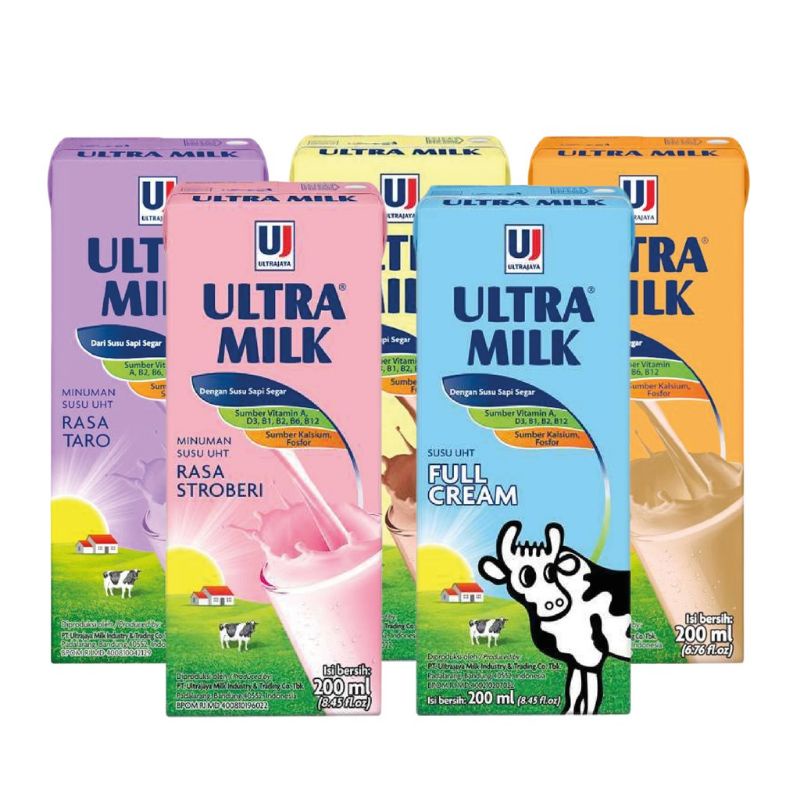 Jual susu uht ultra milk 200 ml | Shopee Indonesia
