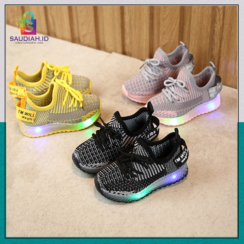 Jual Terlaris! Saudiah Sepatu LED Anak Sekolah Laki-laki & Perempuan ...