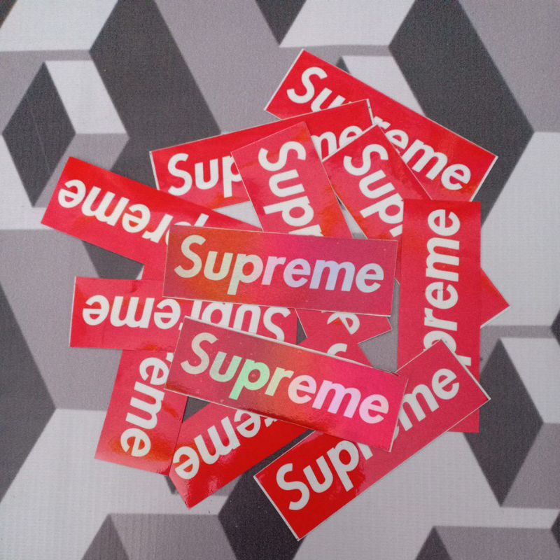 Jual sticker SUPREME HOLOGRAM LAMINASI | Shopee Indonesia