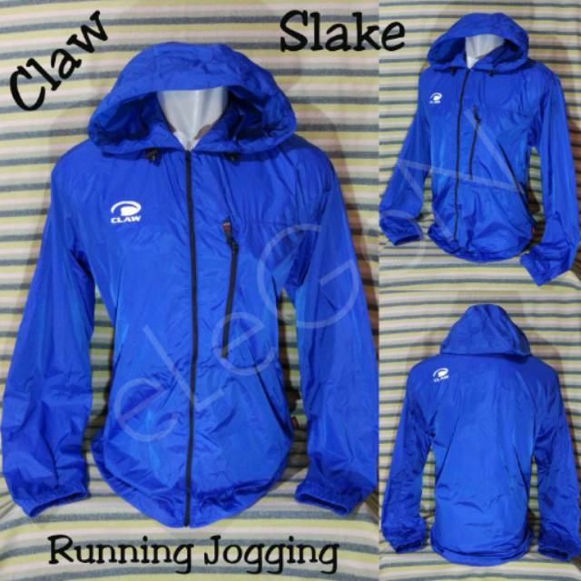 Jual Jaket Running Sepeda Fitness Claw Slake Biru Original Resmi ...