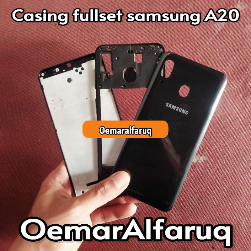 Jual Kesing Housing Casing Fullset Samsung A20 Original Backdoor Plus ...