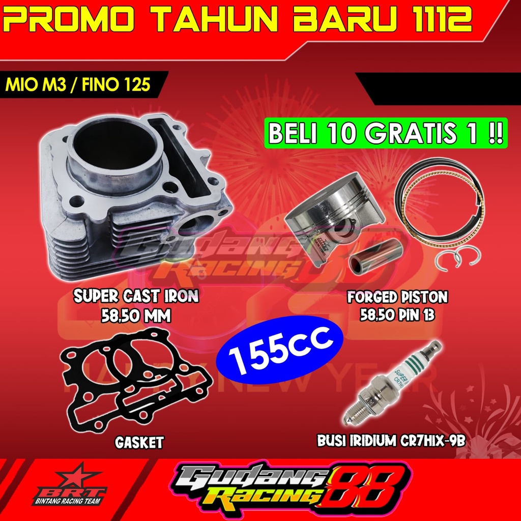 Jual PAKET BORE UP BRT BORING BRT BLOK CAST IRON BRT BLOCK CASTING IRON BRT YAMAHA MIO M3 - FINO ...